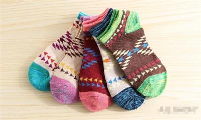 China 2015 Fashion creative patterned design AZO-free cotton ankle socks for christmas promotion for sale