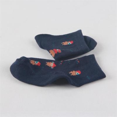 China 2015 Hot selling christmas santa claus design cozy winter cotton terry socks for baby for sale