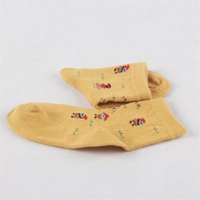 China Fashion christmas santa claus design winter cotton terry factory dress socks for baby for sale
