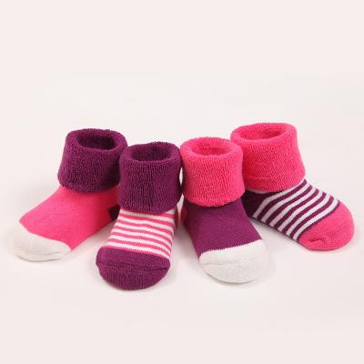 China Super thick  high warmth knitted terry supersoft lovely cotton socks for infants for sale