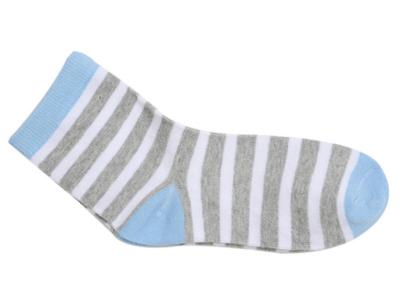 China 2016 Delicate spring striped design knitted breathable cotton juniors crew socks for sale