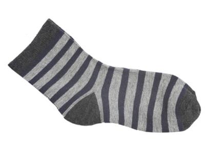 China 2016 Top selling spring striped design knitted breathable cotton crew dress sox for boys for sale