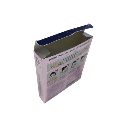 China Customizable Cosmetic Paper Box with die cutting creasing gluing and partial hot stamping made from coated white cardboard for skincare packaging for sale