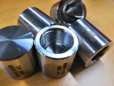 China Stainless pipe fittings threaded caps for sale