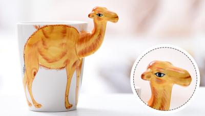 China Embossed Promotion Ceramic Mugs for Customed Logo in Coffee Cup for sale