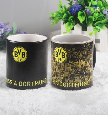 China 11oz ceramic color changing coffee use sublimation blank ceramic travel mugs for sale
