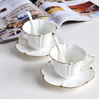 China antique arabic white bar tea cups and saucers set coffee ceramic espresso vintage custom eco hotel restaurant logo for sale
