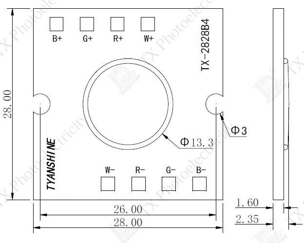 Órdenes de la MAZORCA 30 W Epileds 45mil RGBW LED para el panel DMX512 de la matriz del LED