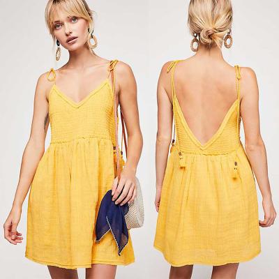 China Clothing Women Wholesale Manufacturer Mini Smocked Dress for sale