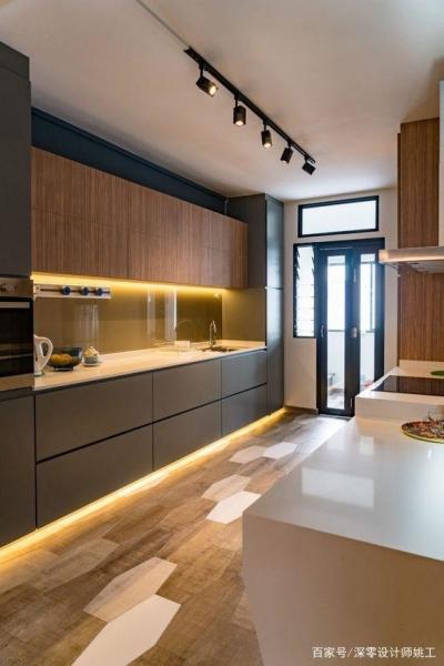 Quality Italian Style Melamine Kitchen Cabinet Modern Grey Kitchen Cabinets for sale