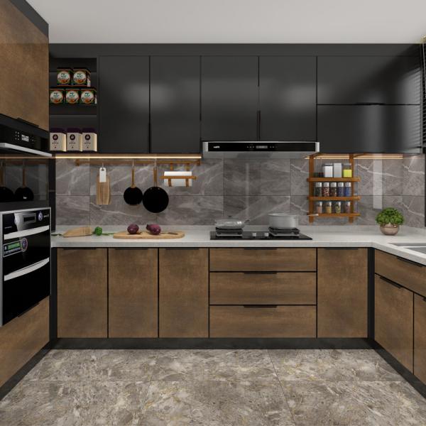 Quality American Waterproof Customized Modern Shaker Inset Framed Design Kitchen Cabinet for sale