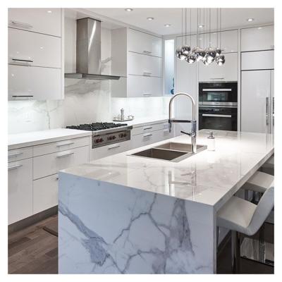 China Modern Kitchen Cabinet OSB Panel Particle Board Modern Wood Cabinets with Walnut Finish for sale