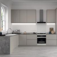 China Interior Designs Lacquer Kitchen Cabinet Flat Quartz  Nordic Kitchen Cabinet for sale