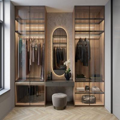 China New Design China Factory Bedroom Wall Wardrobe Design Walk in Closet Wardrobe for sale