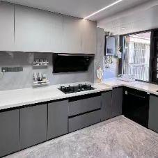 Quality Modern Design Custom Melamine Kitchen Pantry Cabinets | Contractor Kitchen Cabinet Solutions for sale