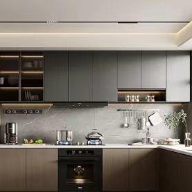 Quality Luxury Villa Modular Kitchen Cabinets Home Kitchen Furniture for sale