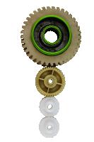 Quality Industrial Low Volume Injection Precision Parts Molding Steel Brass Gear Custom for sale