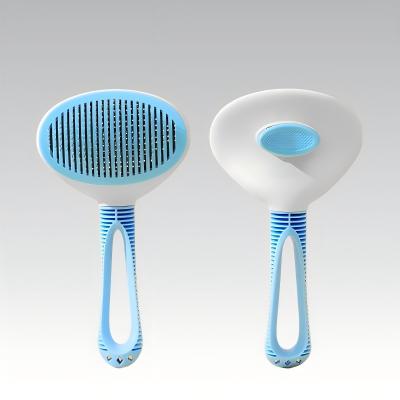 China Hollow‑Handle Self‑Cleaning Pet Slicker Brush – Mould Finished OEM Products for sale