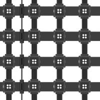 China 4led Pixel LED Grid Screen Transparent Dmx Control for Building Lighting for sale