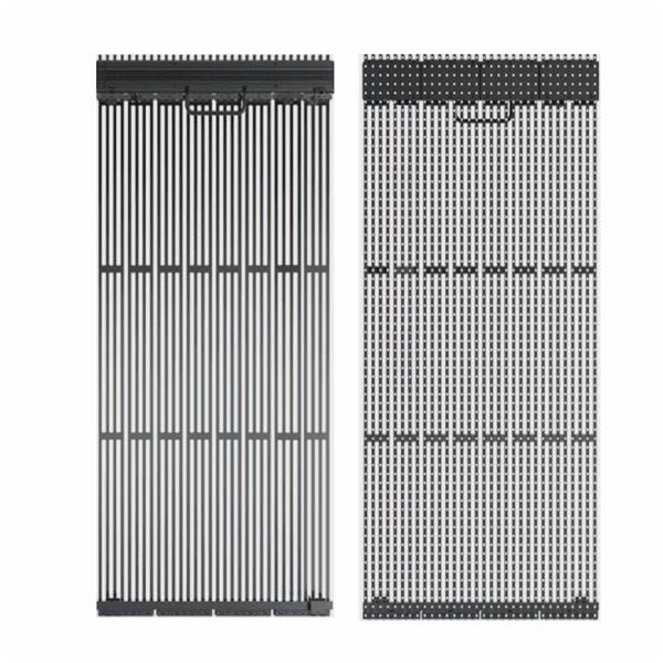 Quality LED Grille Screen Huge Curtain Frameless SMD2020 For Window Advertising for sale