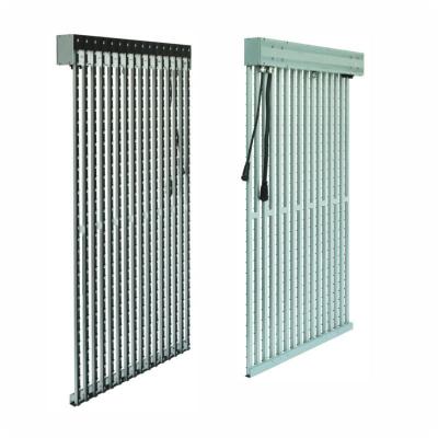 China See Through Outdoor LED Grille Screen Full Color High Bright 6500cd/sqm for sale