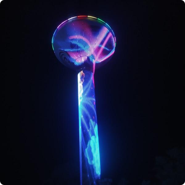 Round Led Pixel Module Light String DC 24v For Building