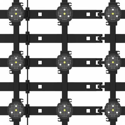 China Facade Lighting RGB Mesh Screen Display DC12V S30 P100 P80 P50 P40 SMD3535 for sale