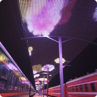 China PVC Material Programmable LED Mesh Screen Building Lights IP67 Waterproof for sale
