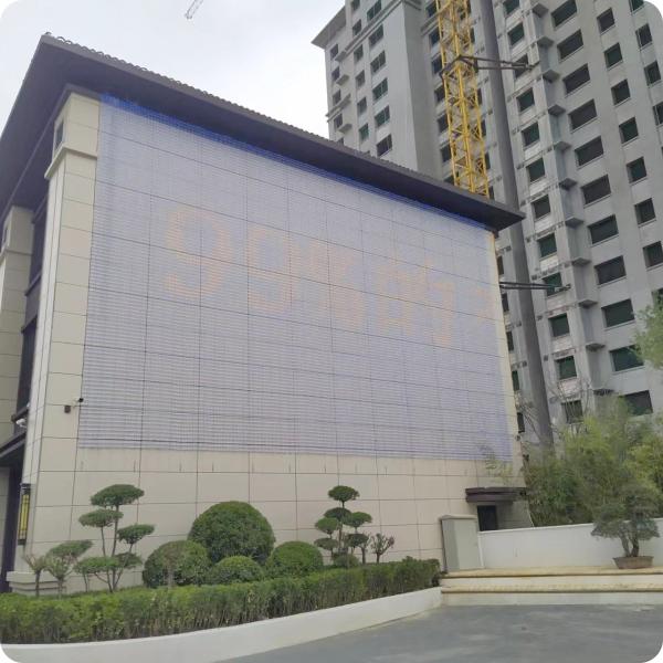 Quality P100 LED Grid Screen 50000 Hours Lifespan Outdoor Flexible Advertising Display for sale