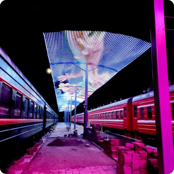 Outdoor Reclame LED Mesh Screen 20 mm voor landschapsverlichting