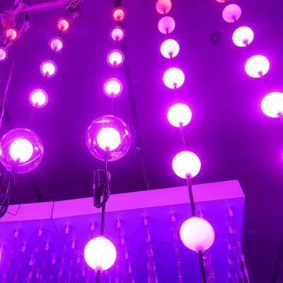 Luzes LED 3D em cor RGB e dimmer de suporte LED bola de Natal