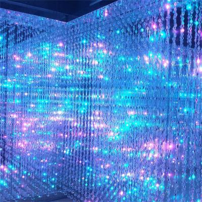 China Crystal 3D Pixel Led Chain With 12.1 Lm/W Luminous Efficiency Full Color for sale