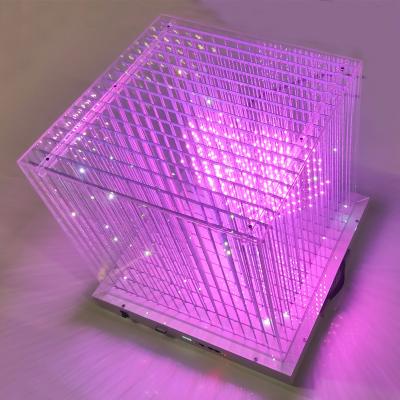 China 3D Light Cube Luminous  50000 Working Hours Perfect 3D exhibition cabinet for sale