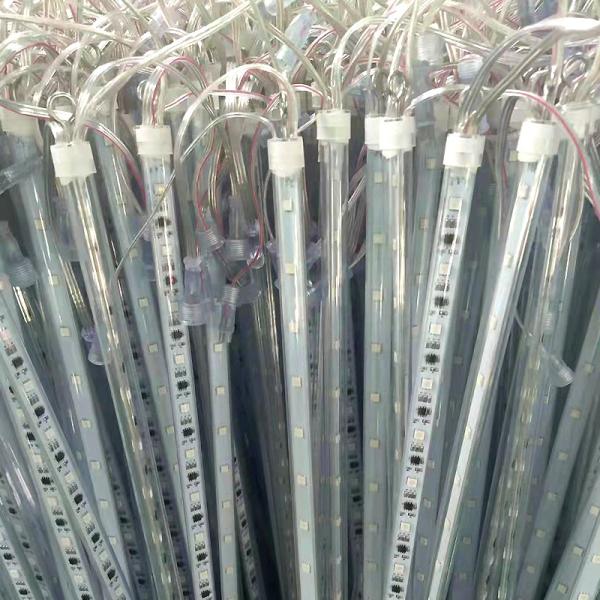 Bars KTV Hotels RGB 3D Meteor Tube Lights 360° Viewing Angle  3D meteor tube