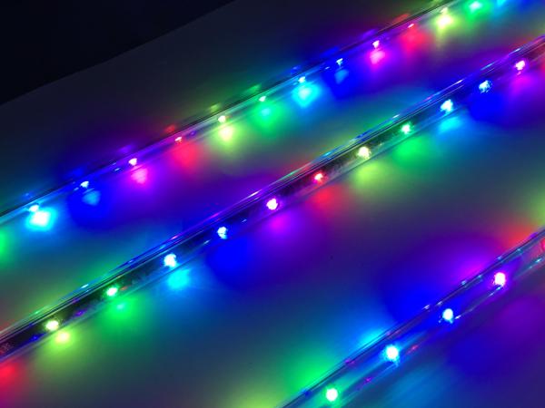 Bars KTV Hotels RGB 3D Meteor Tube Lights 360° Viewing Angle  3D meteor tube