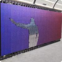 China 30mm Dot Magnetic Flip Dot Display Flip Disk Display Wall Interactive for sale