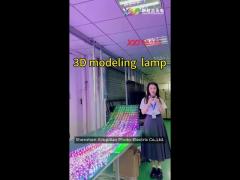 Luzes LED 3D en color RGB y oscurecedor de soporte de bola de Navidad LED