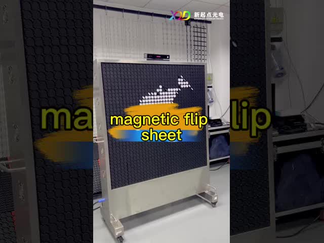 Magnetic Flip Dot Screen for Station Exhibition Hall Creative Ad Flip Wall