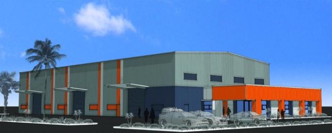 Steel structure building example