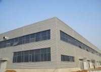 China Waved wall panel fireproof glass wool steel structure workshop for sale