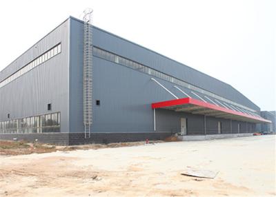 China Portal Structure Prefabricated Metal Buildings , Galvanized Prefab Steel Workshop for sale