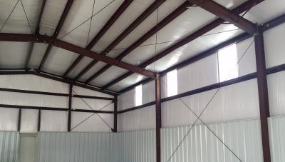 China Structural Steel Frame Large Workshop Buildings Curved Roof for sale