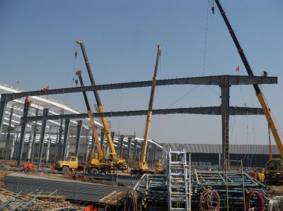 China H formte Stahl 	XZ160*60*20*2.5 fabrizierte Lager-Gebäude vor zu verkaufen