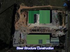 A construção portal industrial uma do armazém da construção de aço do quadro para a solução