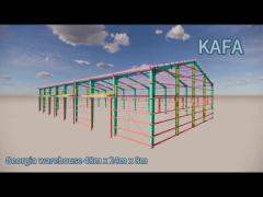 Georgia warehouse project model and installation