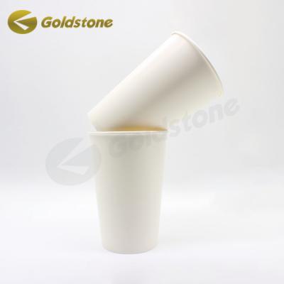 Cina Coppe di carta per tè e latte a parete singola versatile 16 once Coppe di carta Goldstone in vendita
