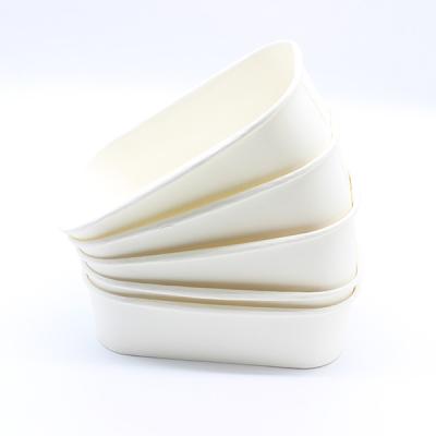 Cina 500 ml di ciotole di carta rettangolari eco-compatibili e pratiche per la ristorazione in vendita