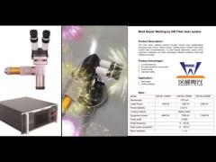 Mold repair and welding die fiber laser welding head