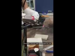 2000w fiber handheld single motor laser welding machine double route wire feeding same time