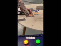handheld 3-in-1 machine with 0 - 5mm welding laser and 0 - 10mm cleaning laser beam sizes